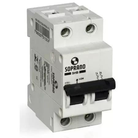 Disjuntor DIN 70A Bifasico - Soprano