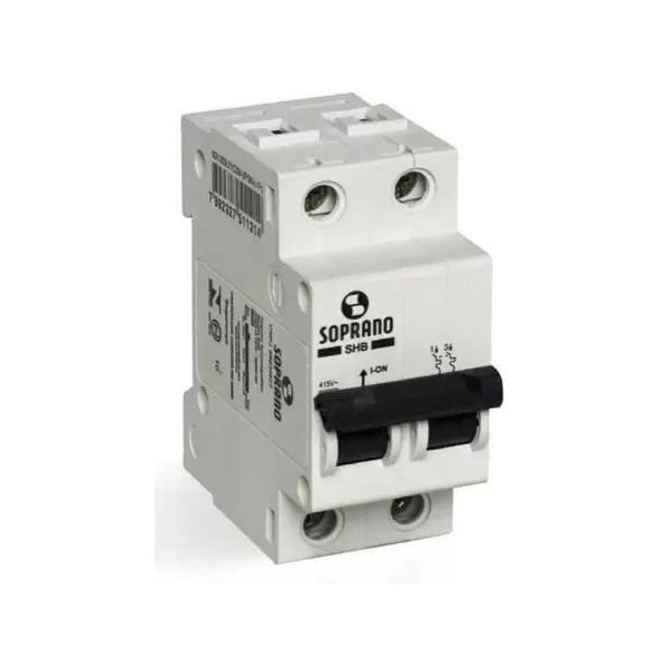 Disjuntor DIN 70A Bifasico - Soprano